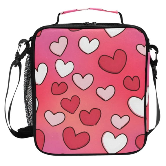 ALAZA Heart on Gradient Lunch Box Insulated Cooler Lunch Bag with ...