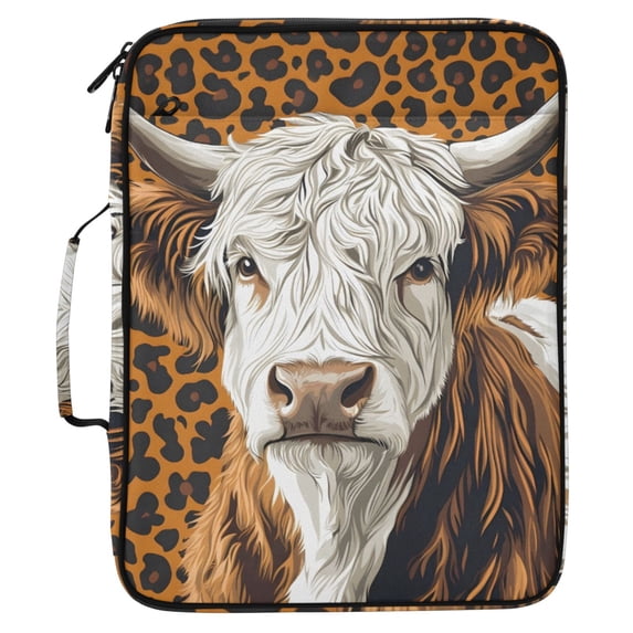 ALAZA Highland Cattles on Leopard2 Pattern Expanding Accordion File ...