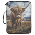 ALAZA Highland Cow Pattern Expanding Accordion File Folder 3 Ring ...
