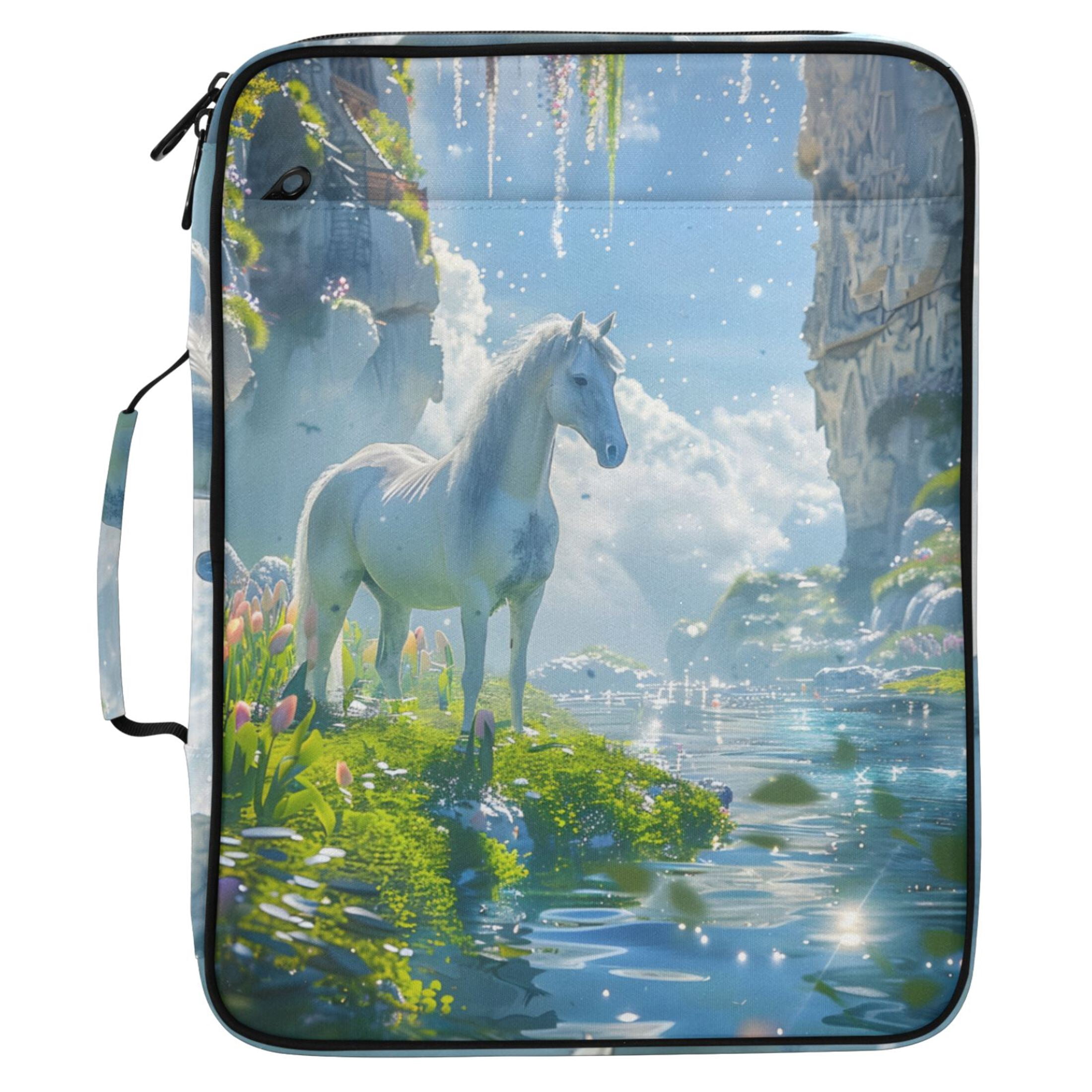 ALAZA Horse Beautiful Landscape Pattern Expanding Accordion File Folder ...