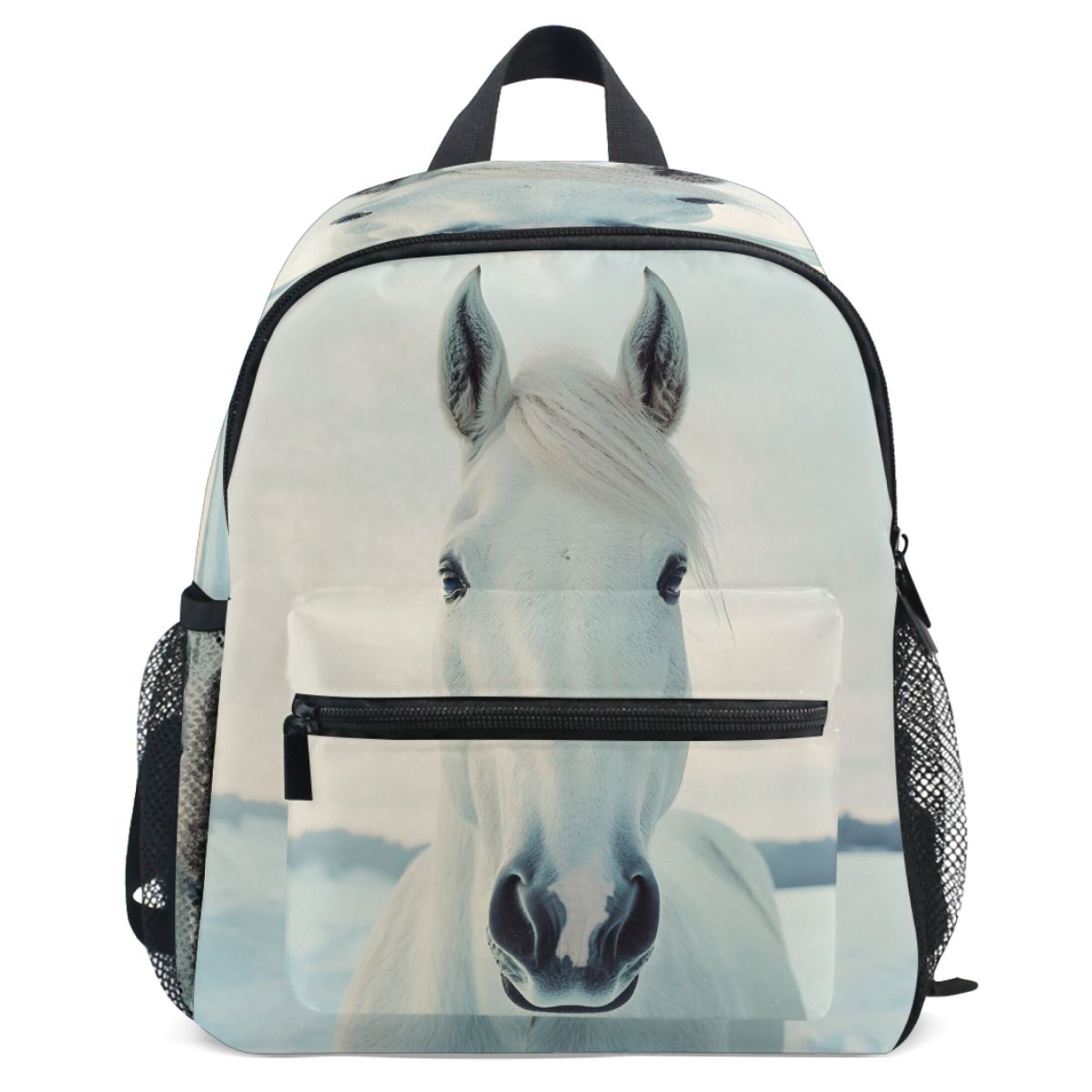 ALAZA Horse Winter Pattern School Backpack Student Bookbag Mini Bag ...