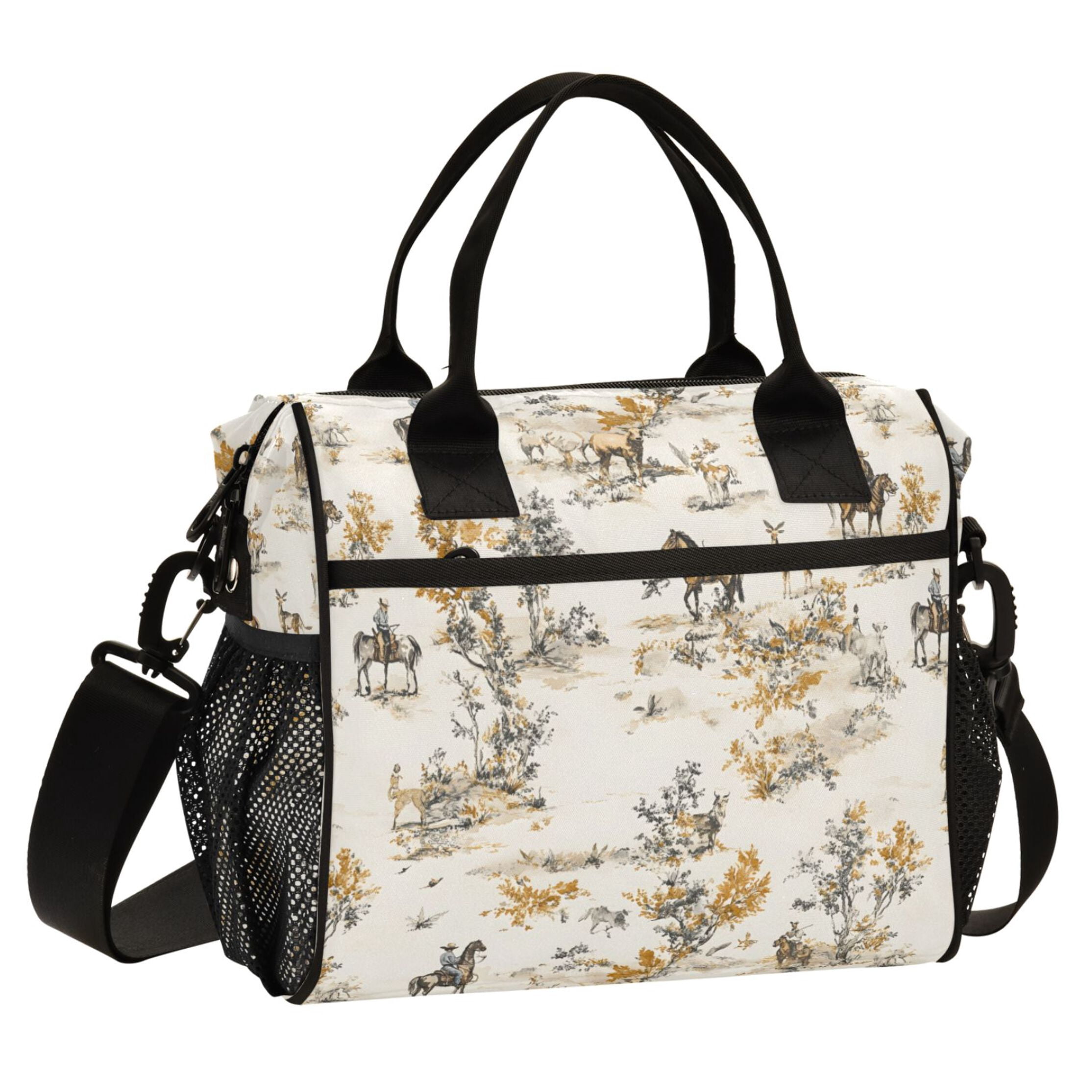 ALAZA Horses Print Cooler Lunch Bag Insulated Reusable Lunch Tote Large ...