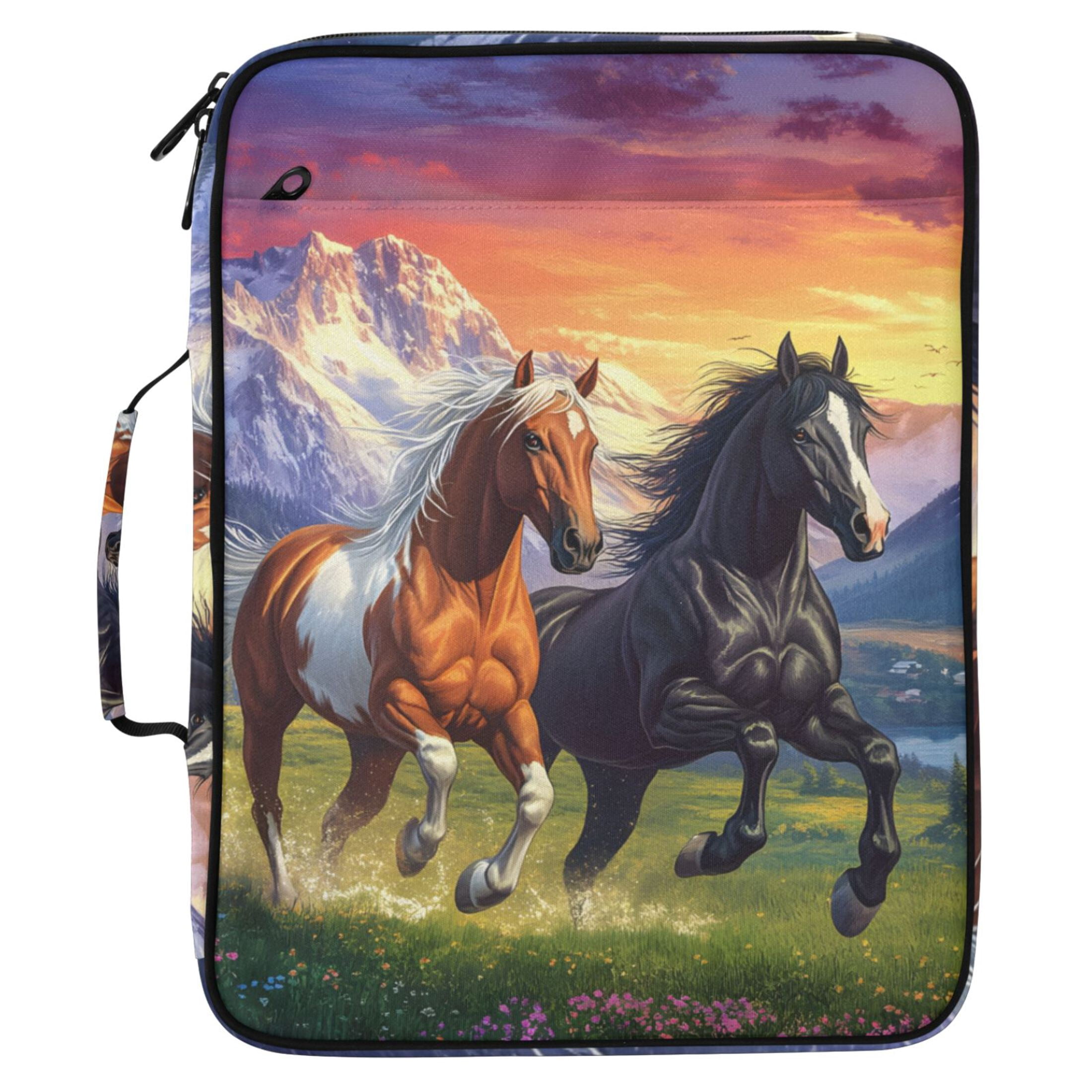 ALAZA Horses Running Grassland Pattern Expanding Accordion File Folder ...