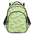 ALAZA Hot Dogs School Backpack Elementary Bag Student Bookbag Travel ...