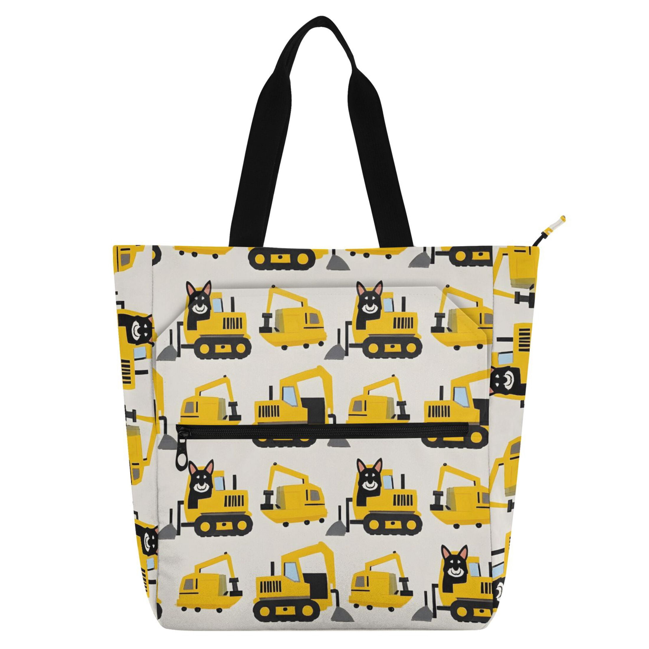 ALAZA Husky Dog in Truck School Book Bag Kids Tote Bags Handbag ...