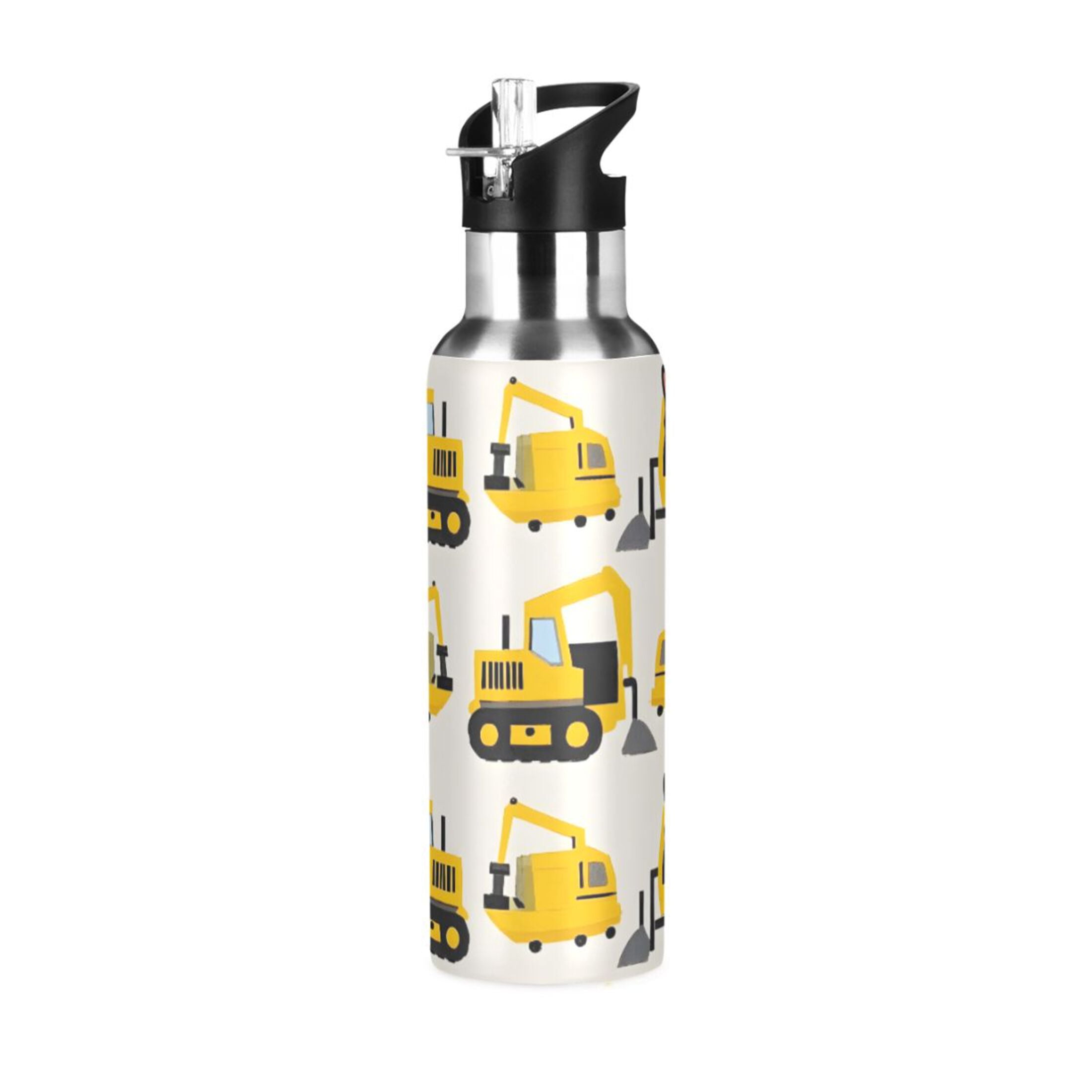 ALAZA Husky Dog in Truck Water Bottle Insulated Flask Stainless Steel ...