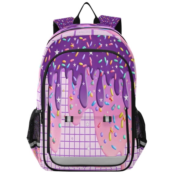ALAZA Ice Cream Purple Pink School Laptop Backpack Travel Bag Casual ...