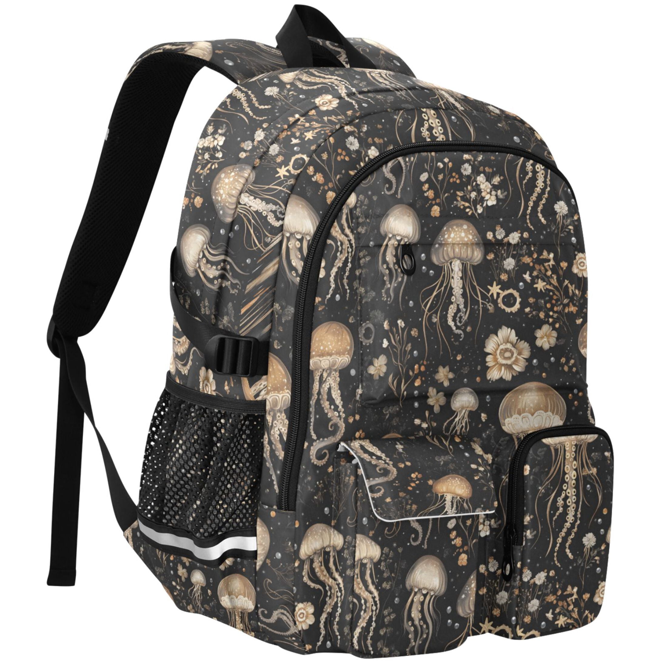 ALAZA Jellyfish Print Student Backpack School Bookbag Large Laptop ...