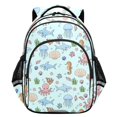 ALAZA Jellyfish Sharks Ocean School Backpack Elementary Bag Student ...