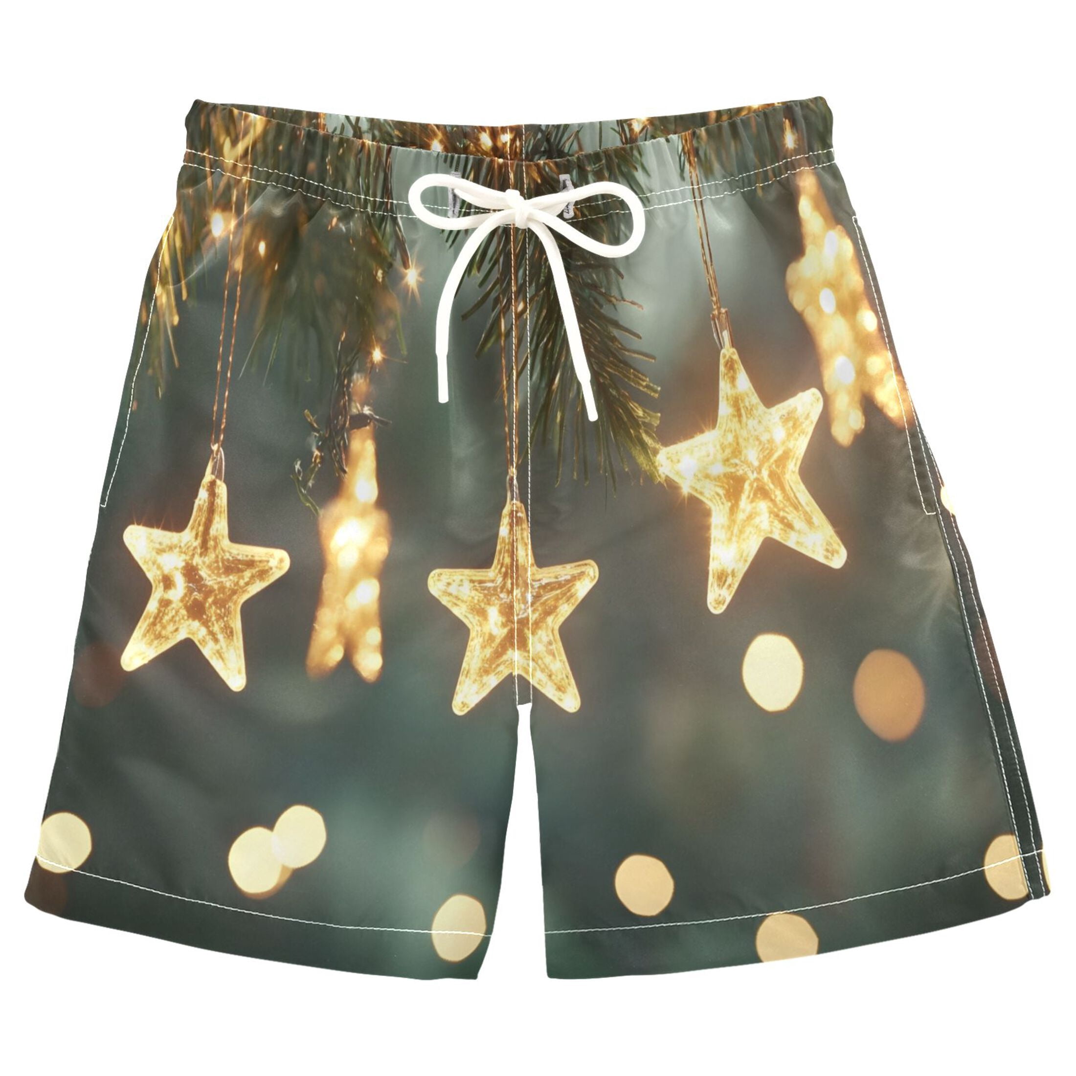 ALAZA Kids Boys Swim Trunks Shiney Star Beach Board Shorts Drawstring ...