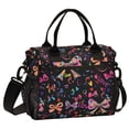 ALAZA Leopard Bow Print Cooler Lunch Bag Insulated Reusable Lunch Tote ...