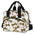 ALAZA Leopard Bows Baseball Insulated Lunch Box Large Reusable Cooler ...