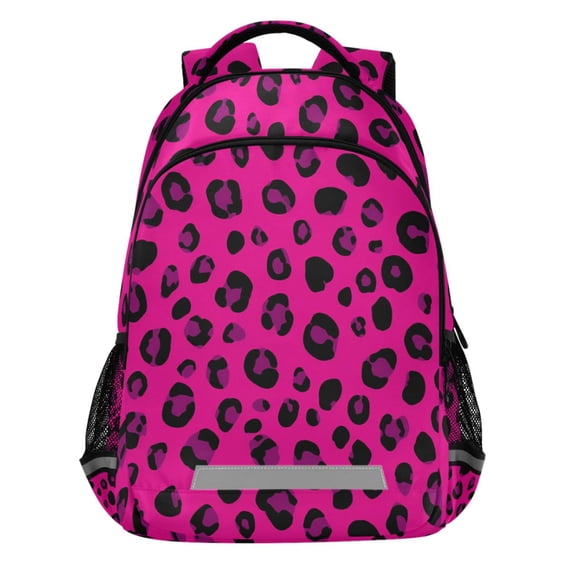 ALAZA Leopard Pink Pattern Backpack Elementary School Bags Student ...