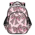 ALAZA Leopard Print Bows School Backpack Elementary Bag Student Bookbag ...