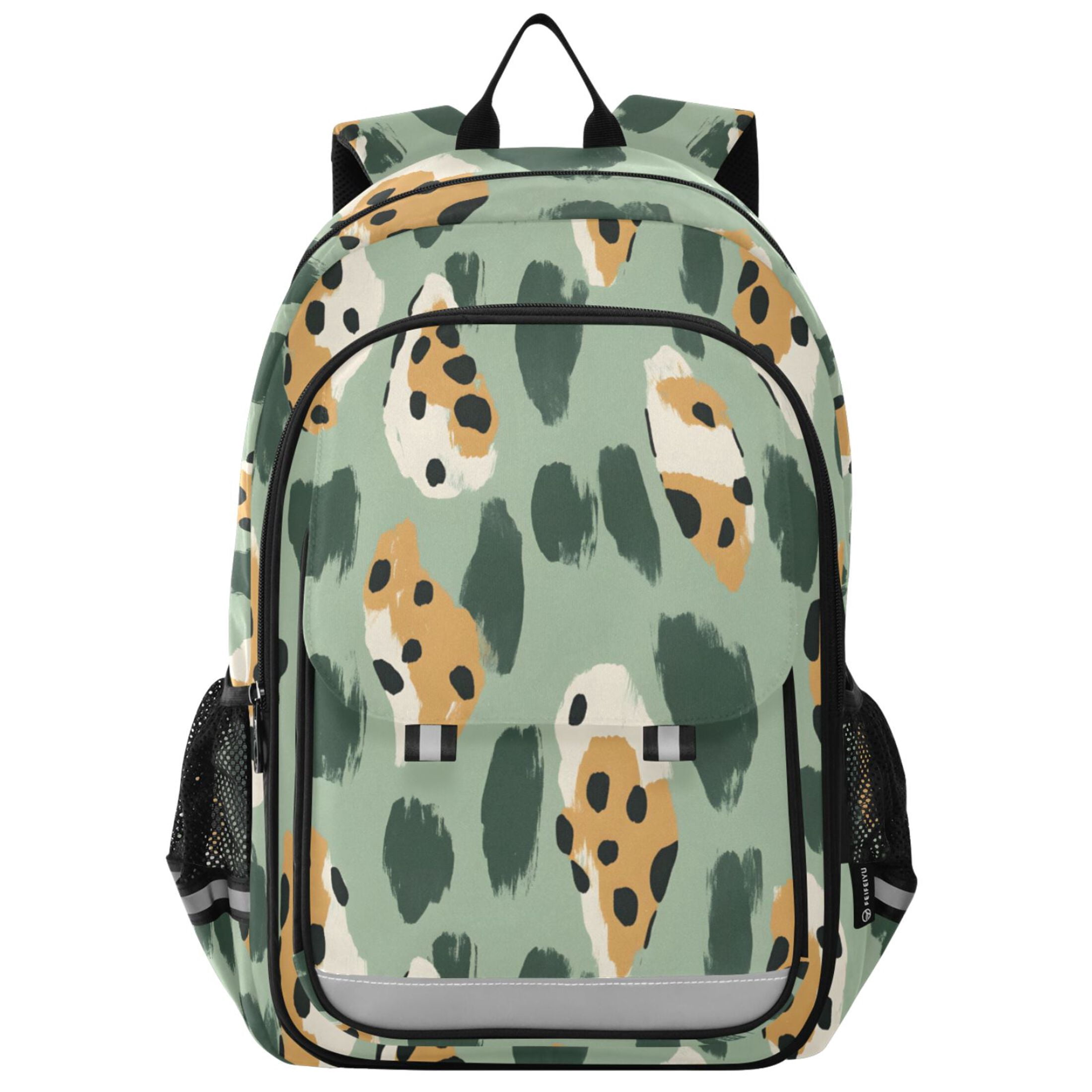 ALAZA Leopard Print Laptop Backpack Purse Travel Bag Casual School ...