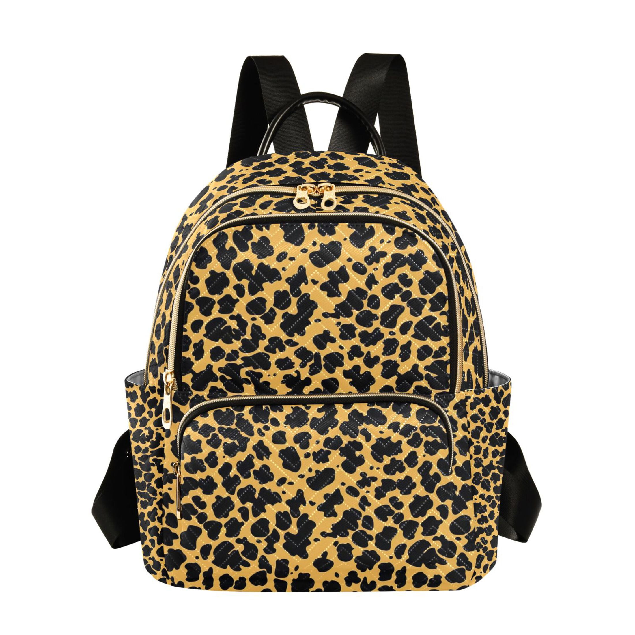 ALAZA Leopard Print Womens Travel Laptop Backpack Large Daypack Ladies ...