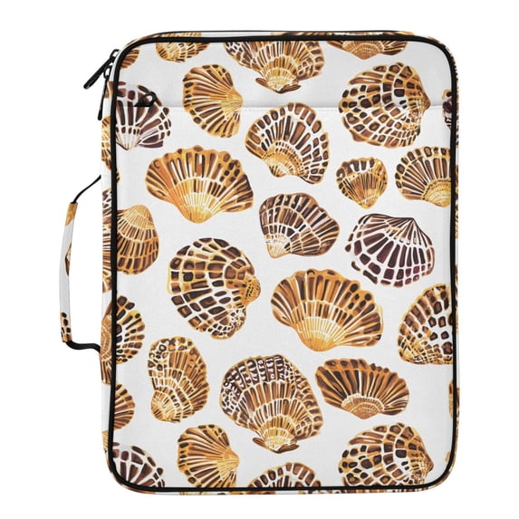 ALAZA Leopard Seashells Pattern Expanding Accordion File Folder 3 Ring ...