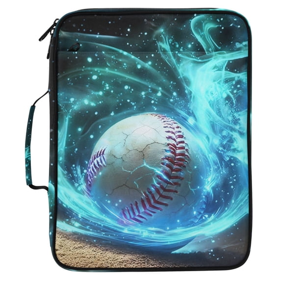 ALAZA Lighting Baseball Pattern Expanding Accordion File Folder 3 Ring ...