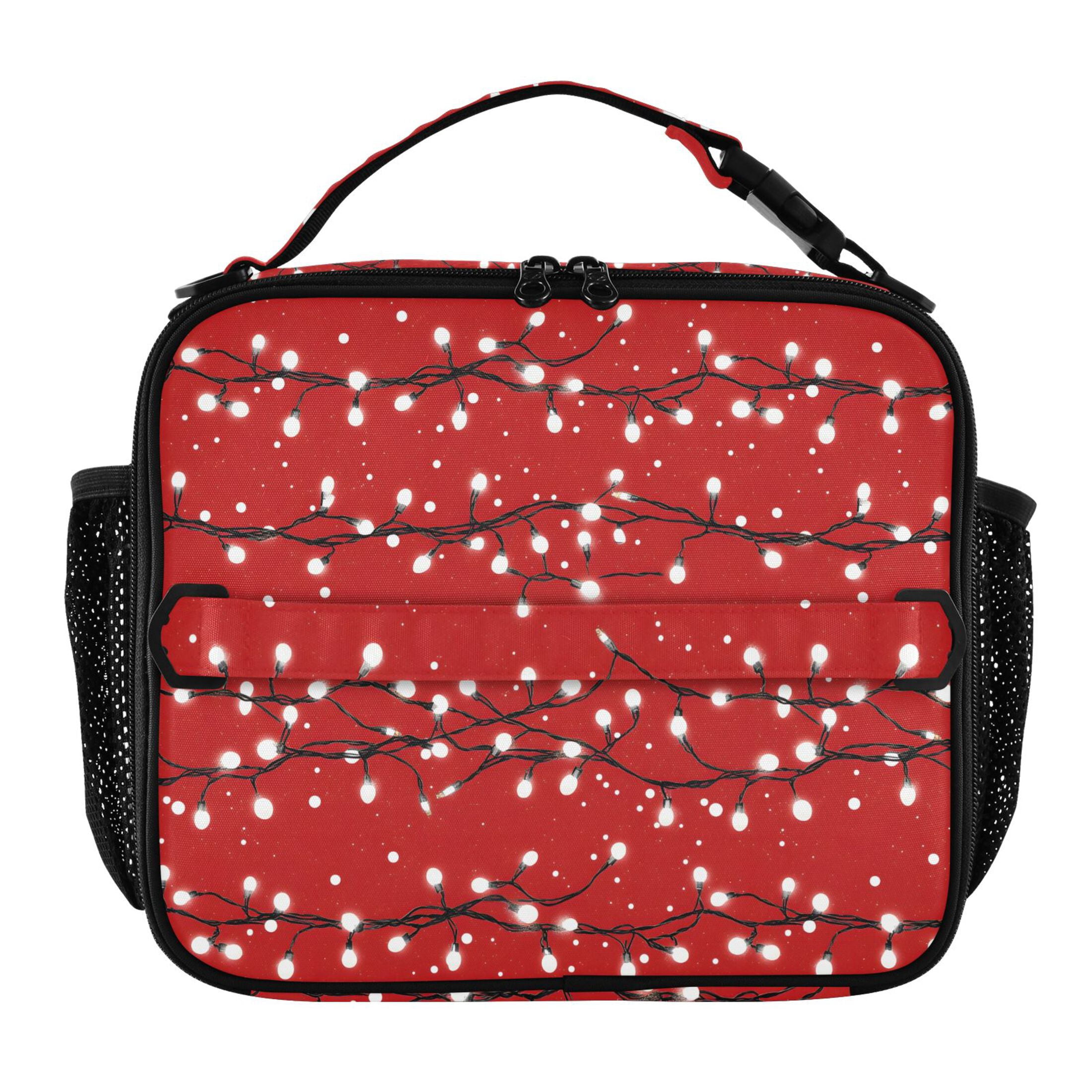 ALAZA Lights in Christmas Lunch Box Insulated Lunch Bag Cooler Tote ...