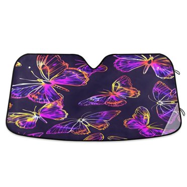 28.5 x 58 in. Solar Shield Accordion Sunshade - Walmart.com