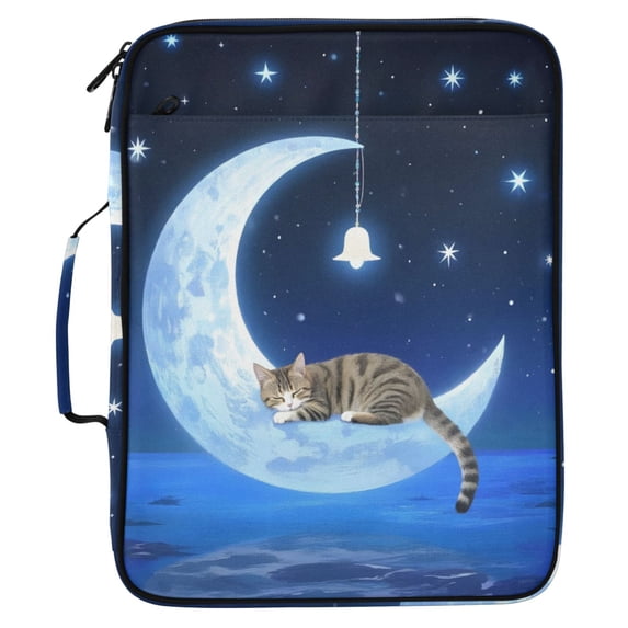 ALAZA Magic Cat Night Pattern Expanding Accordion File Folder 3 Ring ...