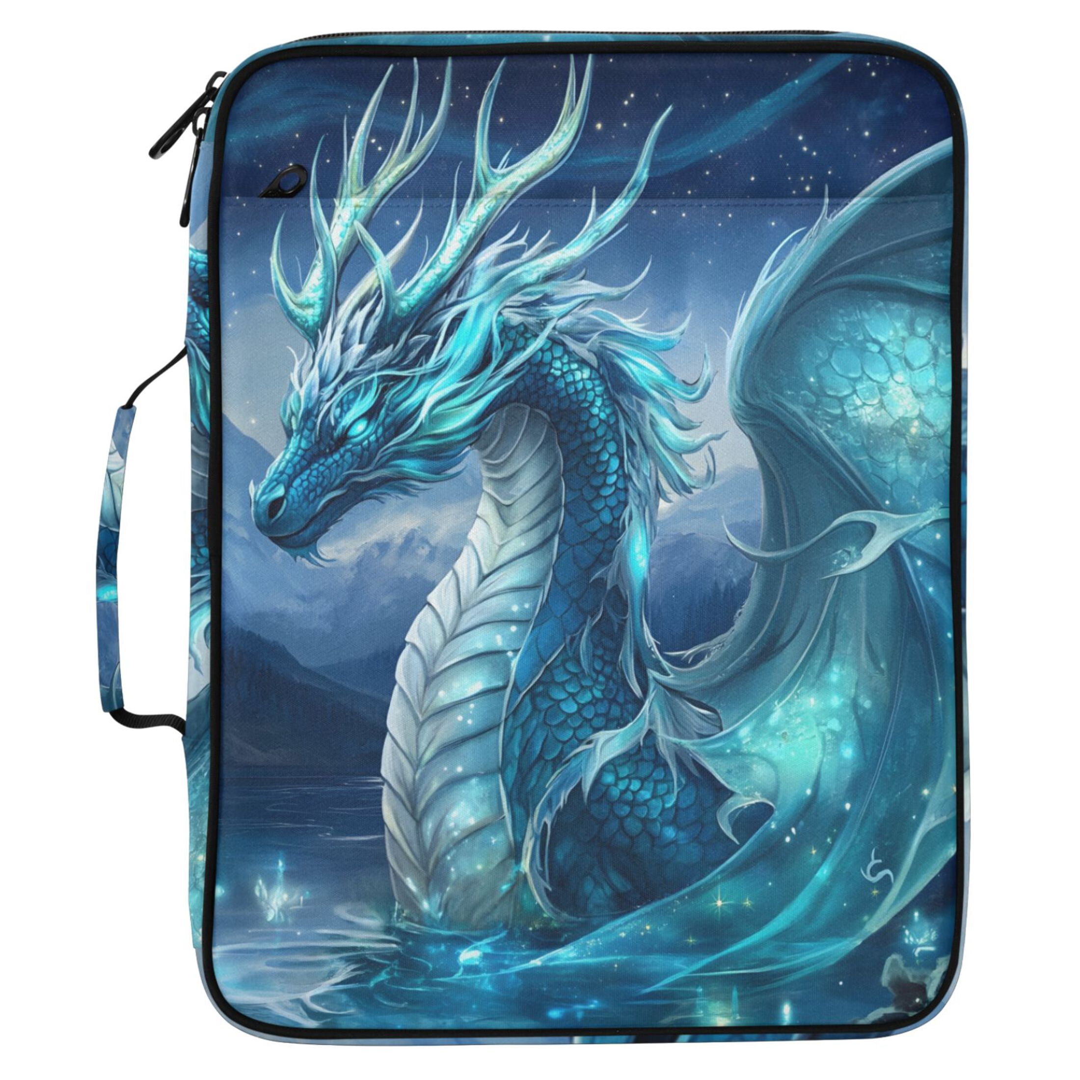 ALAZA Magic Dragon Wings Pattern Expanding Accordion File Folder 3 Ring ...