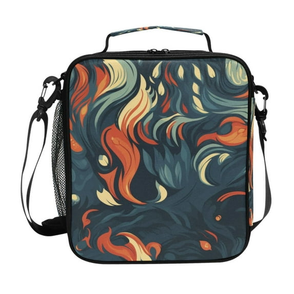 ALAZA Magic Fox Demon Lunch Box Insulated Lunch Bag Reusable Thermal ...