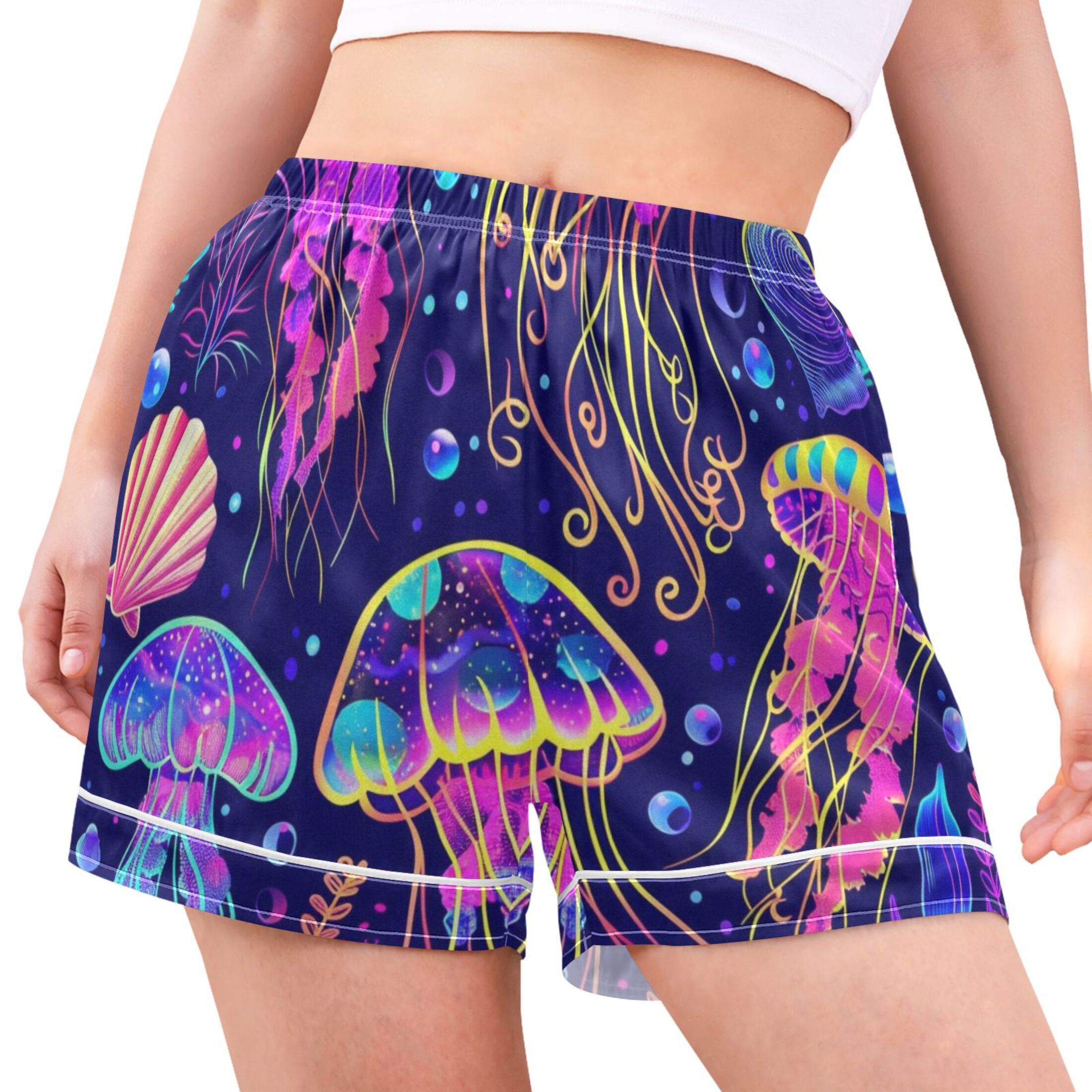 ALAZA Magic Jellyfish Ocean Women's Pajama Lounge Shorts Bottoms Sleep Short XL - Walmart.com