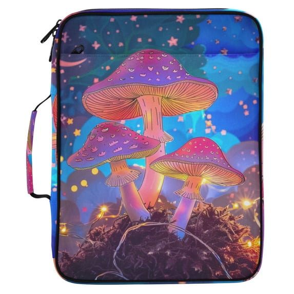 ALAZA Magic Mushroom Stars Moon Pattern Expanding Accordion File Folder ...