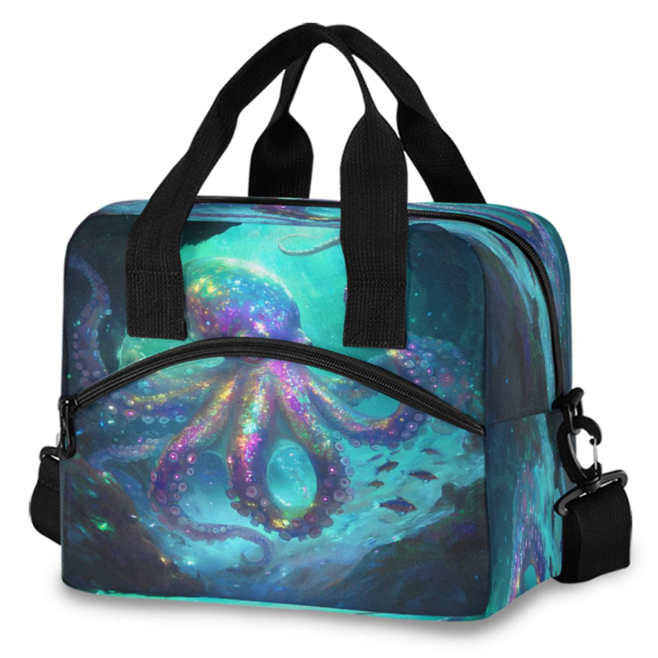 ALAZA Magic Octopus Sea Insulated Lunch Box Large Reusable Cooler Bag ...