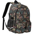 ALAZA Magic Skulls Print Student Backpack School Bookbag Large Laptop ...