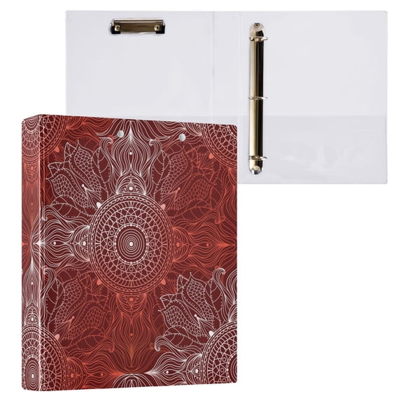 ALAZA Mandala Art Ethnic Hardcover 3 Ring Binder 1.5" D-Rings with ...