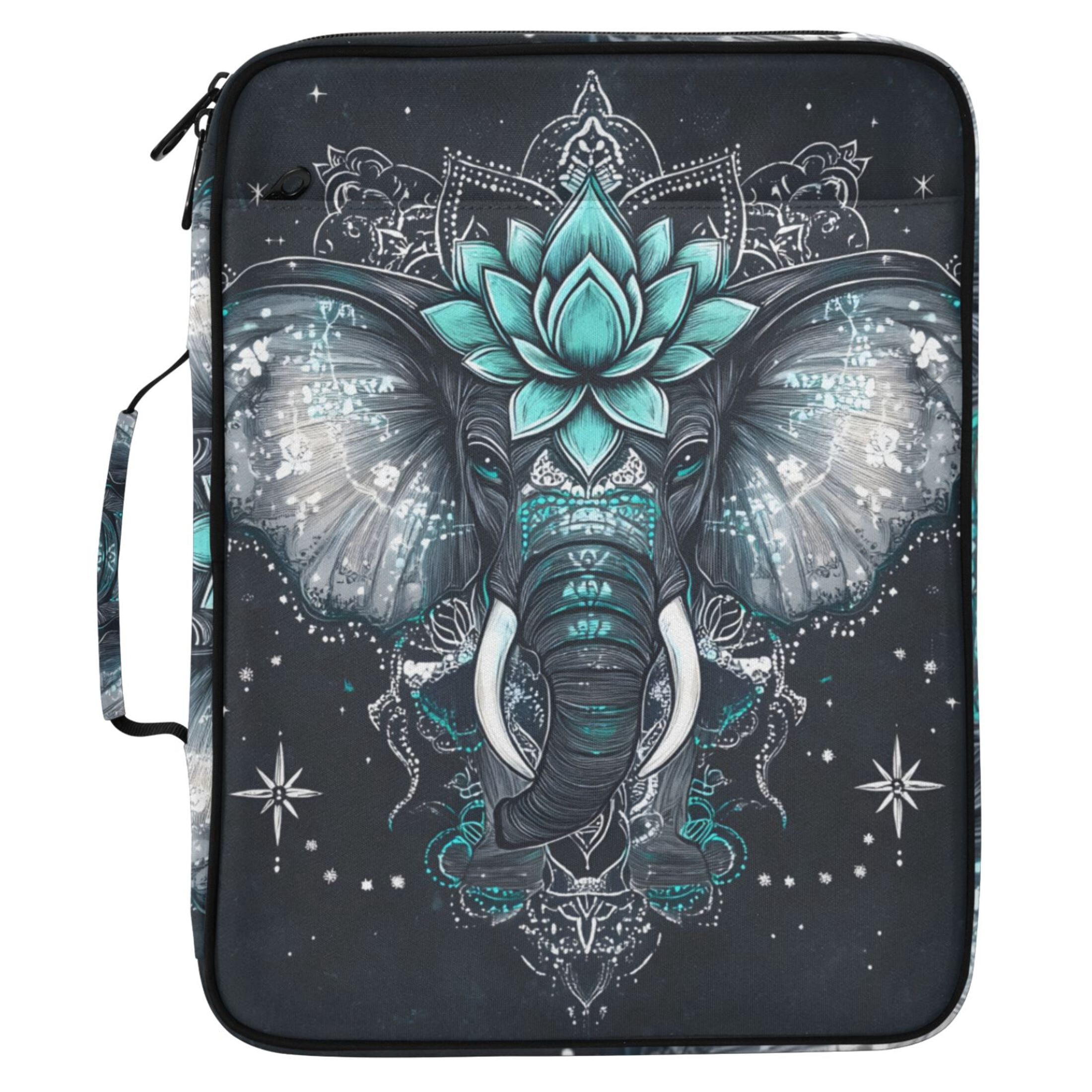 ALAZA Mandala Elephant Pattern Expanding Accordion File Folder 3 Ring ...