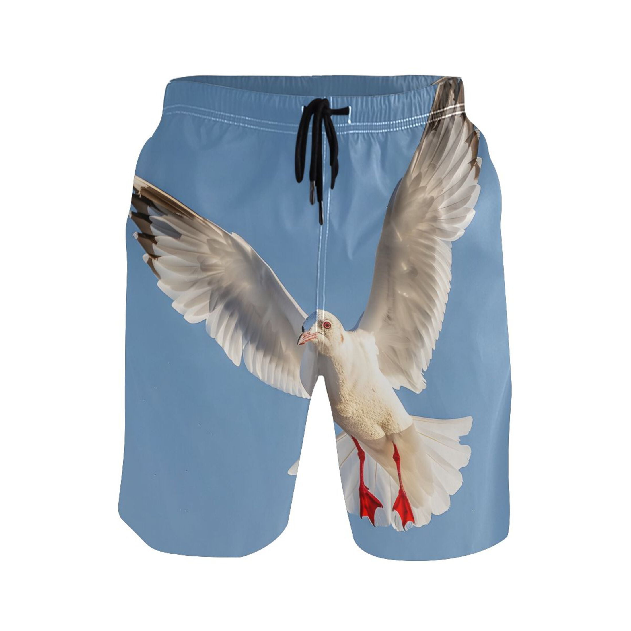 ALAZA Men's Swim Trunks Art Bird Pigeon Flying Beach Shorts with ...