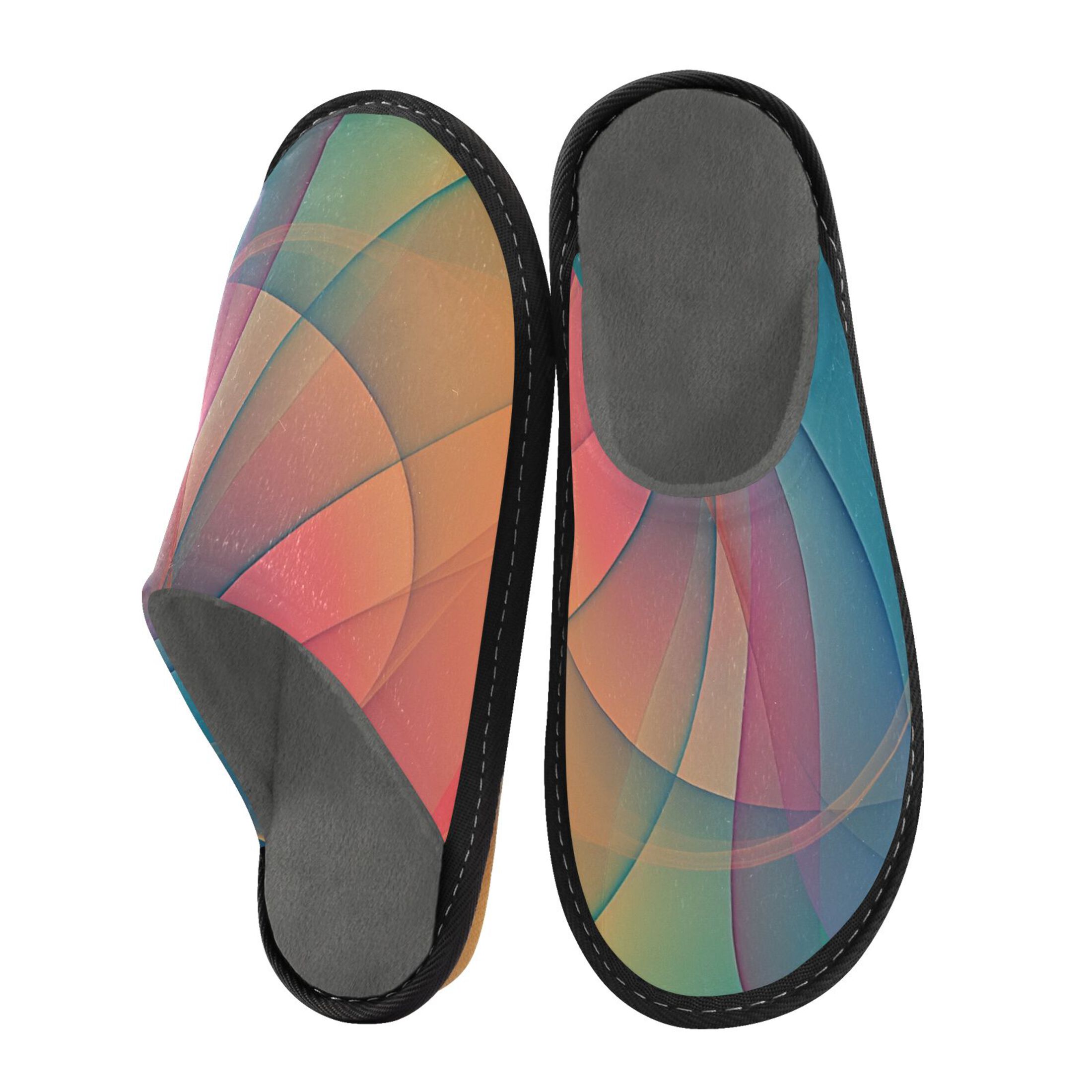 ALAZA Mens Womens Cozy Memory Foam Slippers Elegant Abstract Pattern ...