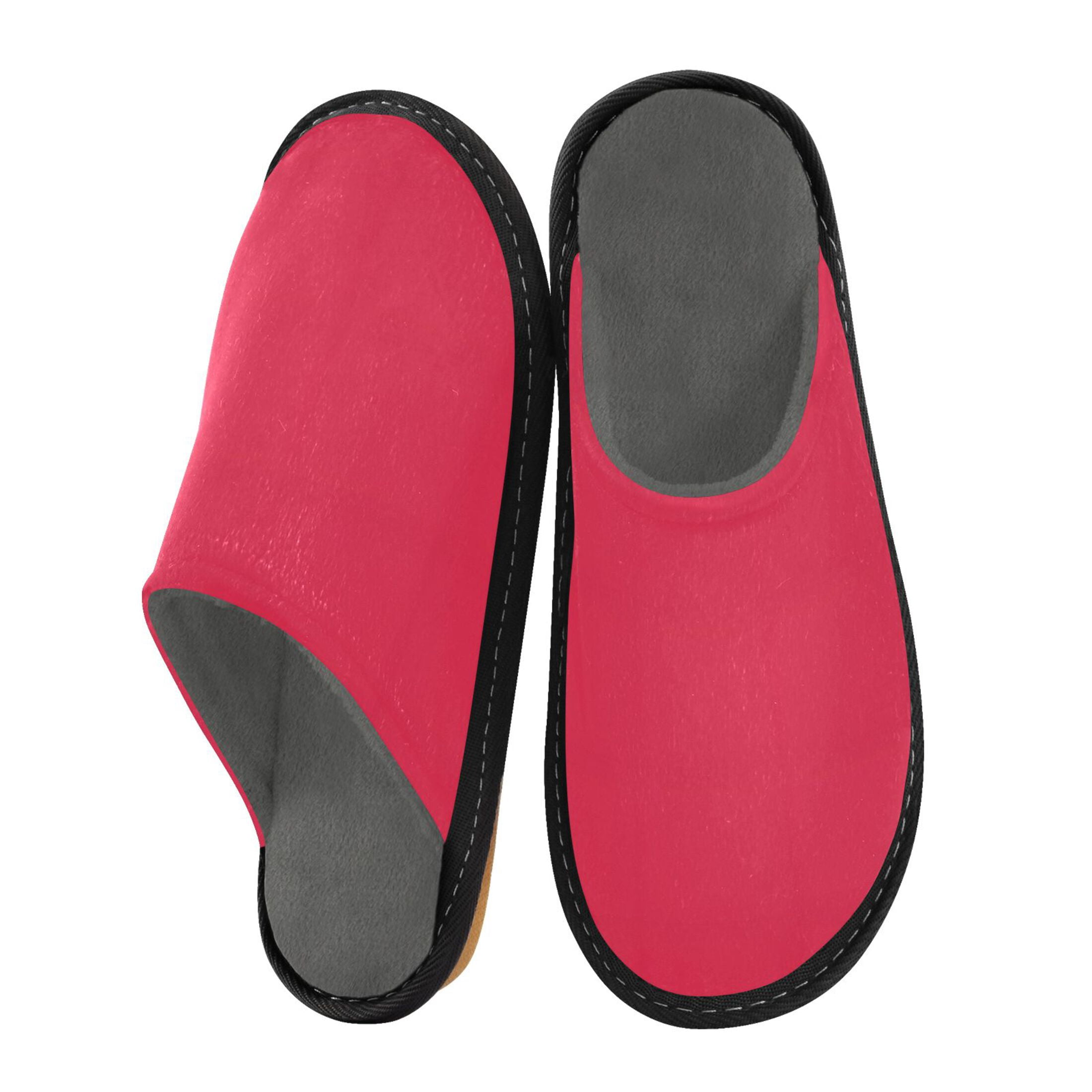 ALAZA Mens Womens Cozy Memory Foam Slippers Rose Red Unisex House Shoes ...