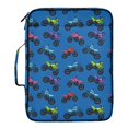 ALAZA Motorcycle Blue Pattern Expanding Accordion File Folder 3 Ring ...