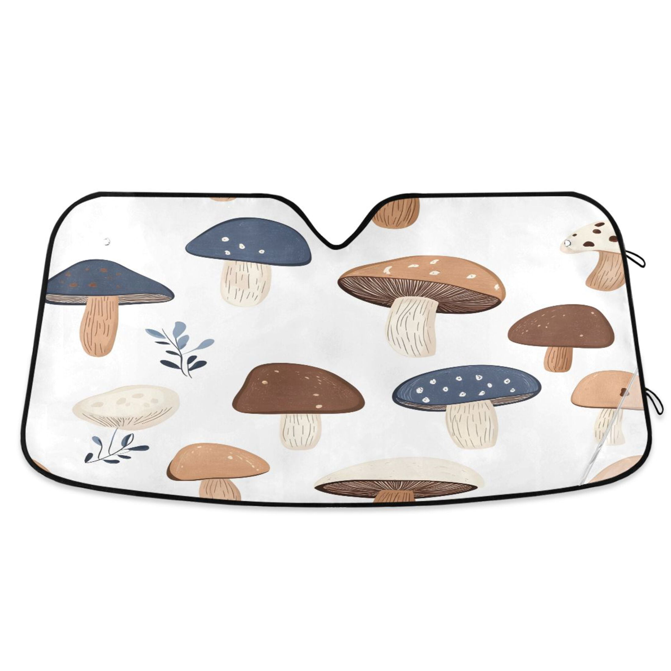 ALAZA Mushroom Cartoon Windshield Sun Shade Car Foldable Visor Block UV ...