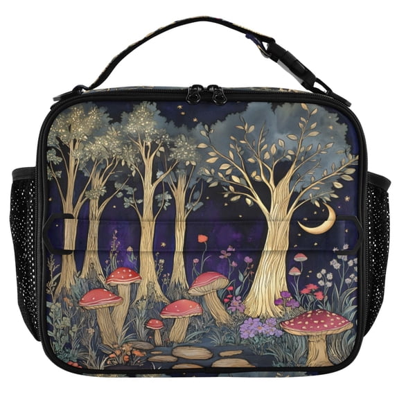 ALAZA Mushroom Forest Insulated Lunch Box Lunch Bag Cooler Tote with ...