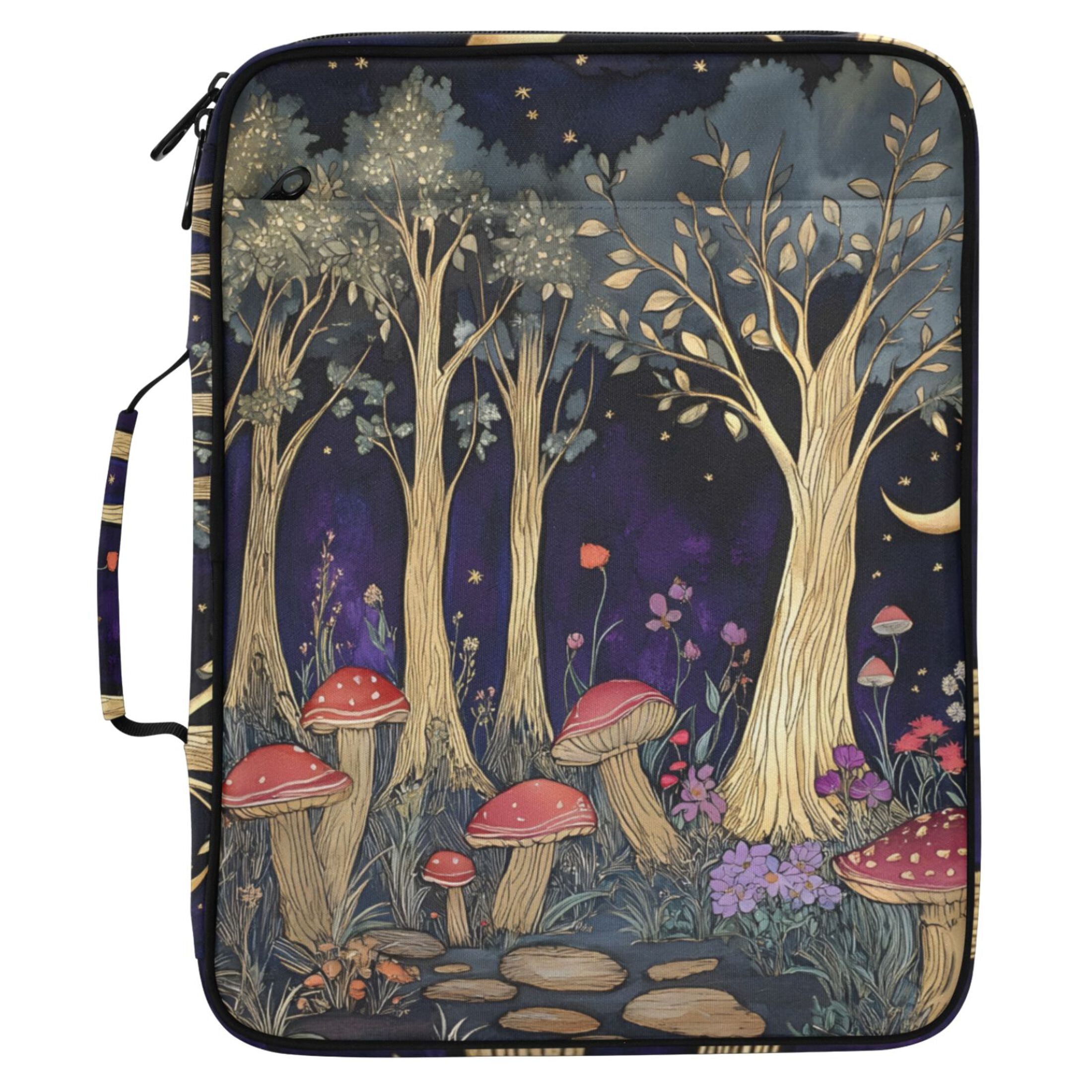 ALAZA Mushroom Forest Pattern Expanding Accordion File Folder 3 Ring ...