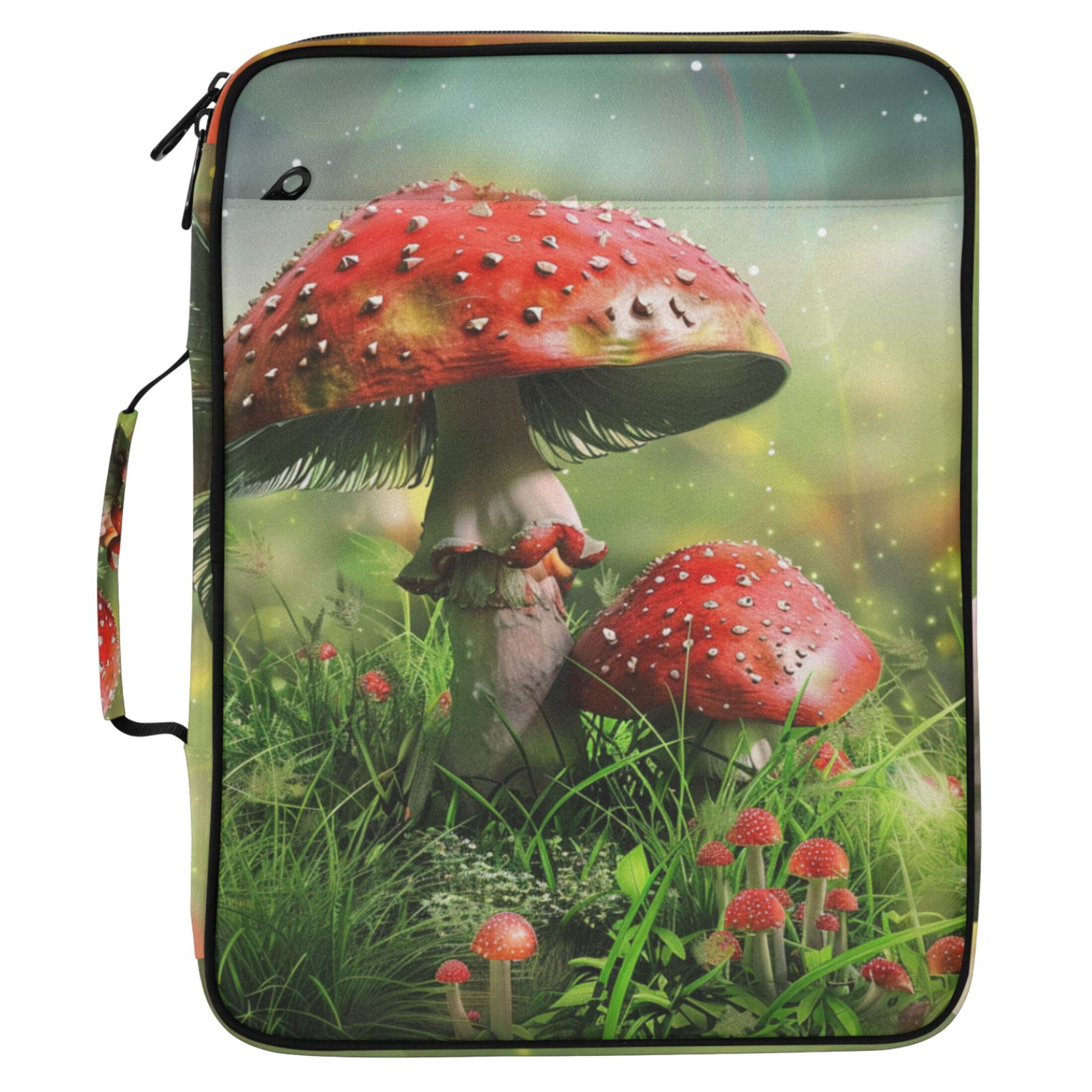 ALAZA Mushrooms on Grasses Landscape Pattern Expanding Accordion File ...