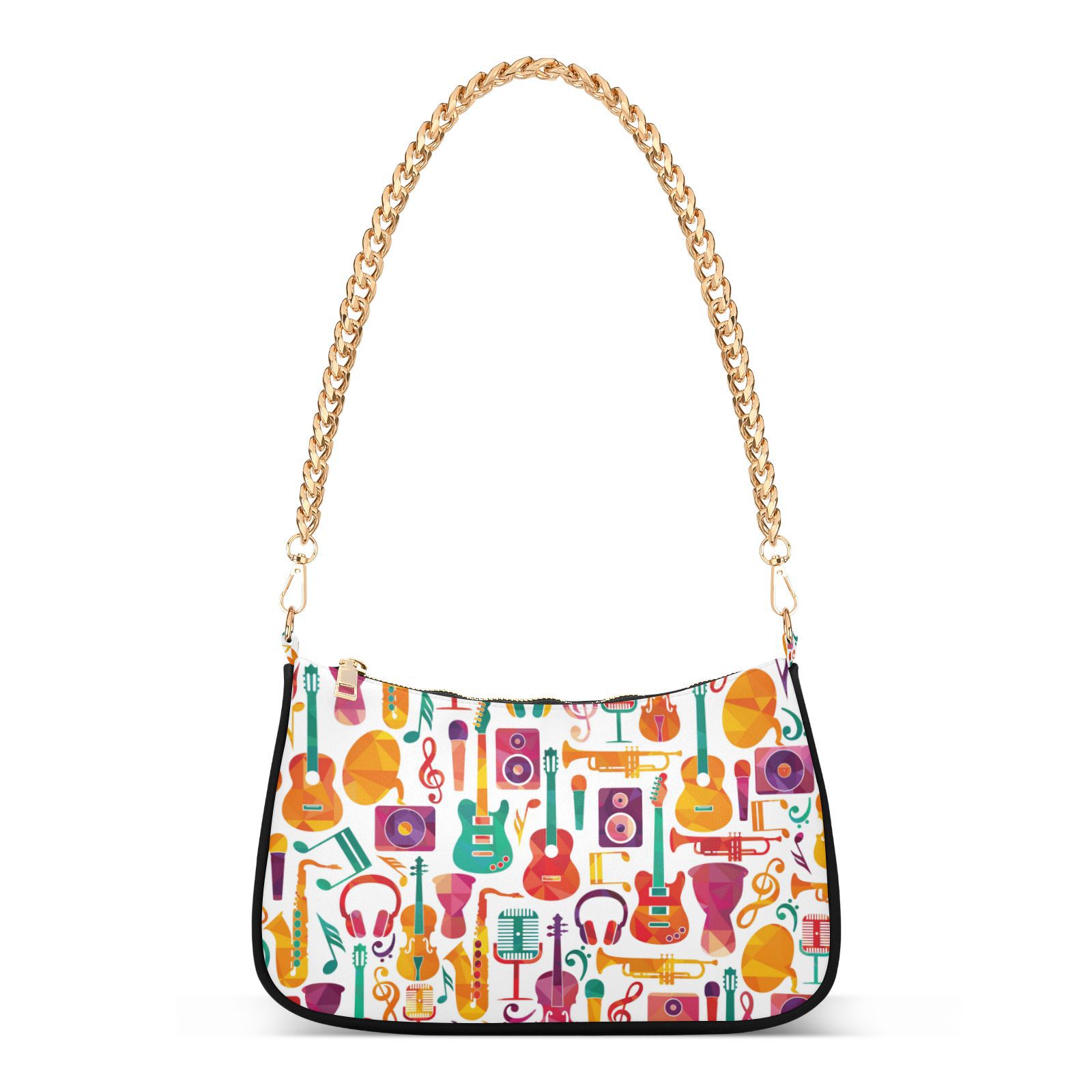 ALAZA Music Notes Musical Instruments Shoulder Bag Purse for Women Tote ...