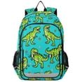ALAZA Neon Dinosaurs School Laptop Backpack Travel Bag Casual Student ...