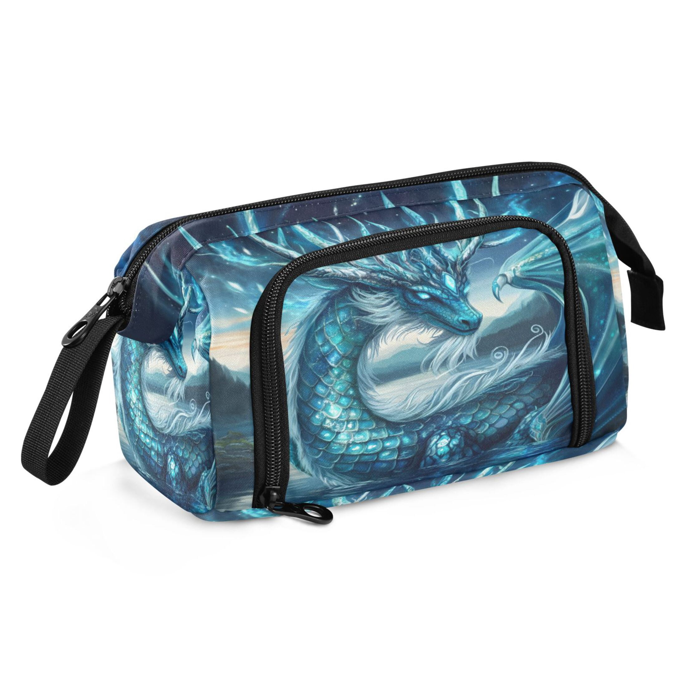 ALAZA Neon Dragon Scales Pencil Pouch Big Capacity Pencil Case Zipper ...