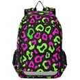 ALAZA Neon Leopard Pattern School Laptop Backpack Travel Bag Casual ...