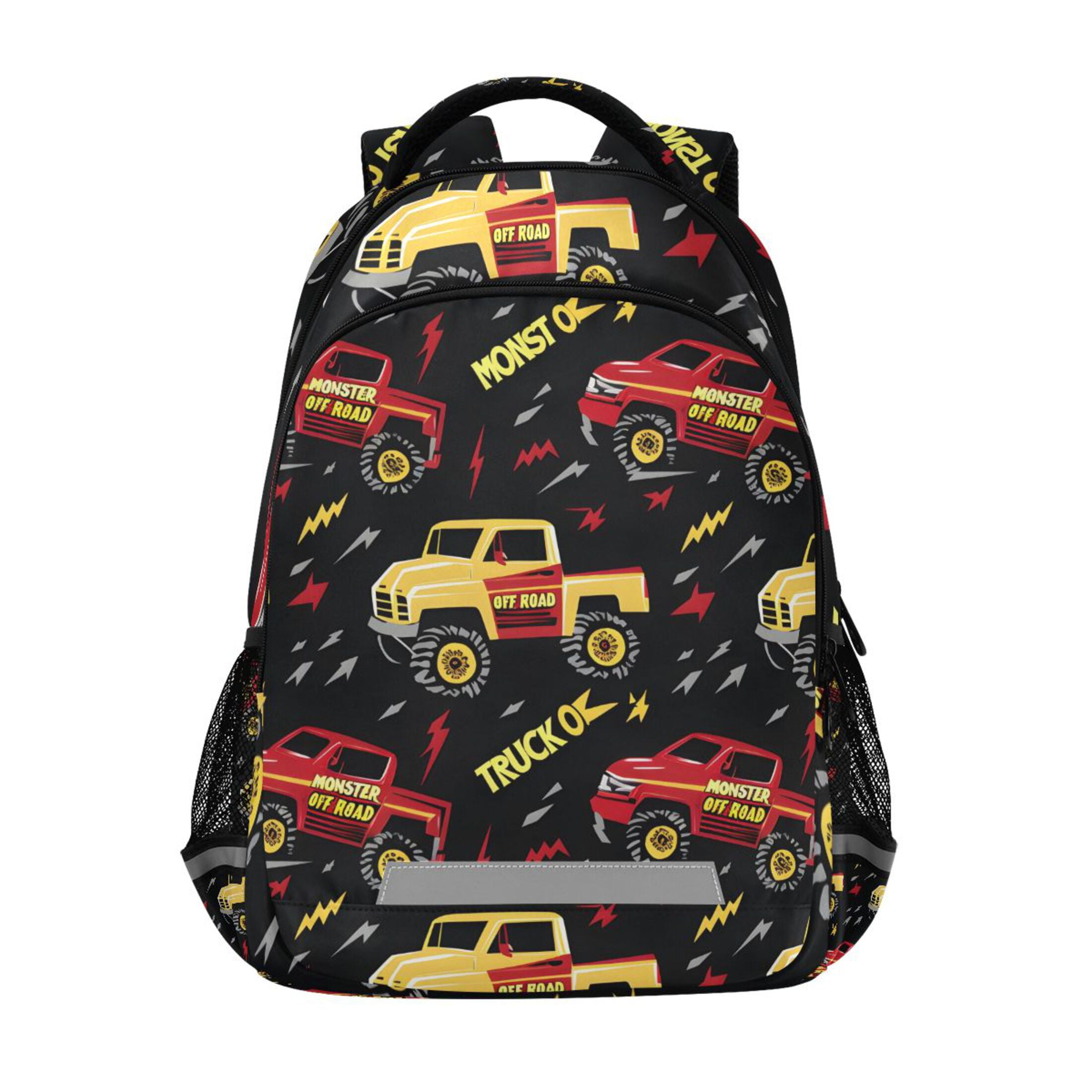 ALAZA Off-road Trucks Backpack Elementary School Bag Bookbag Travel ...