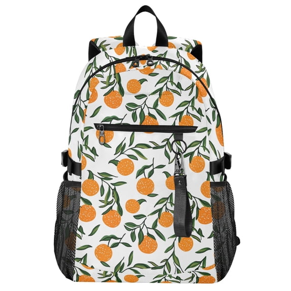 ALAZA Orange Fruits Pattern School Backpack Travel Laptop Bag College ...