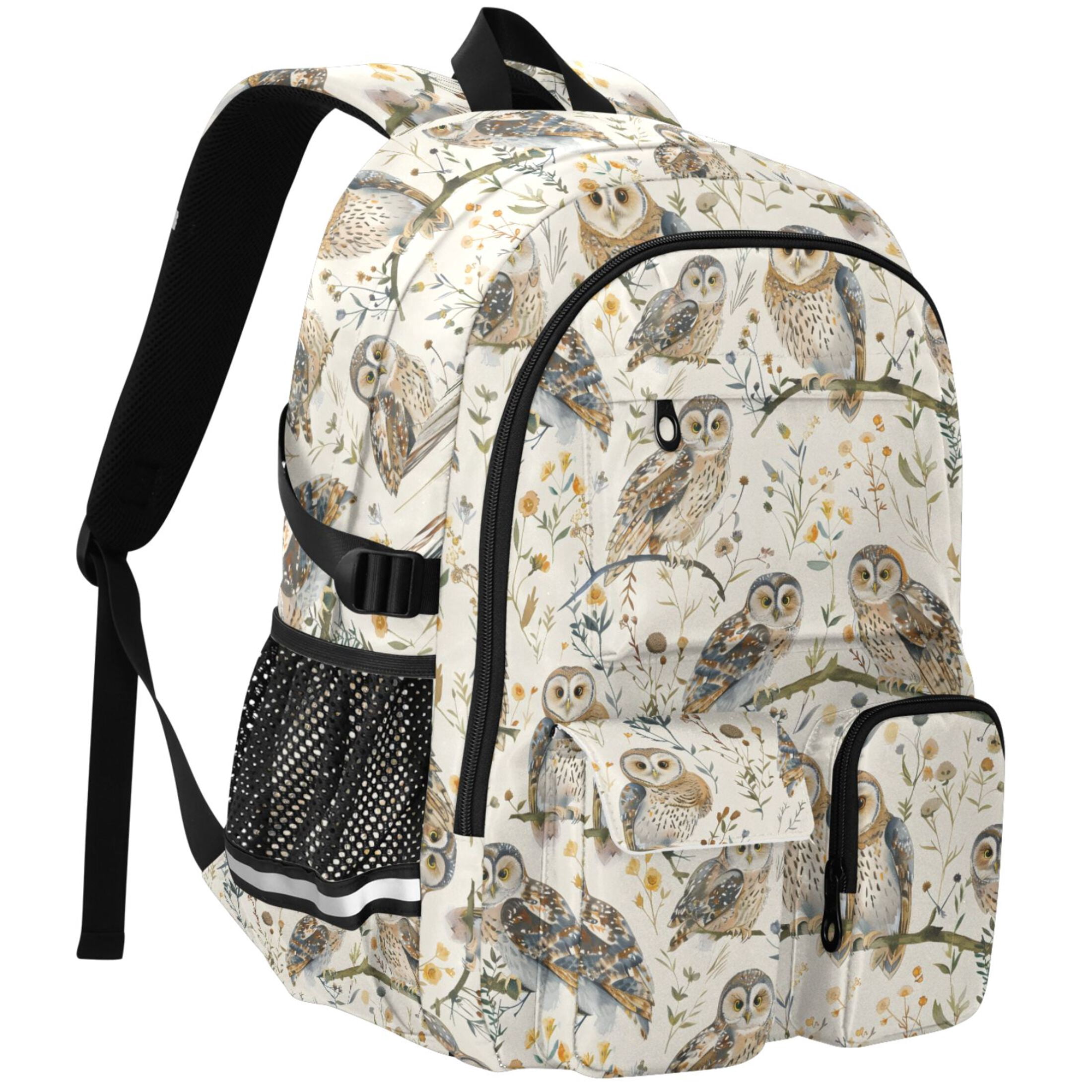 ALAZA Owl on Tree Branch Print Student Backpack School Bookbag Large ...