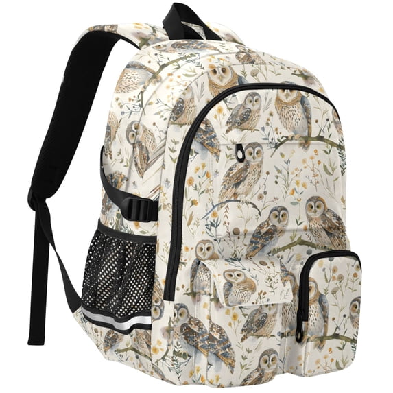 ALAZA Owl on Tree Branch Print Student Backpack School Bookbag Large ...