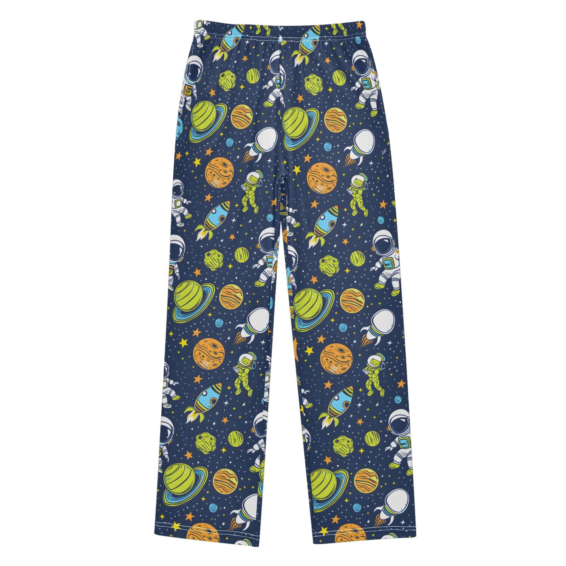 ALAZA Pajama Pants Cartoon Astronauts Space Universe Pj Bottoms ...